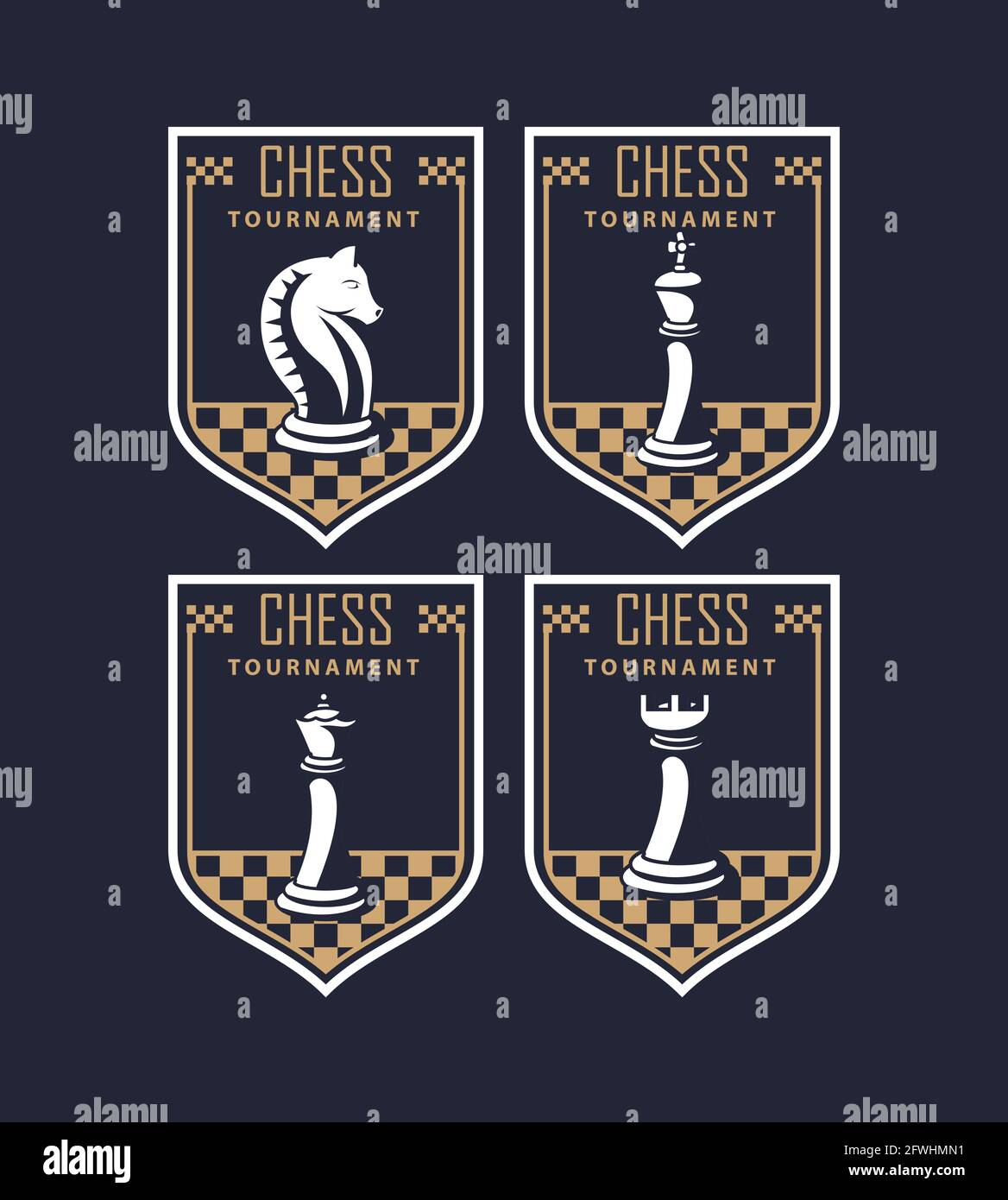 chess tournament emblems Stock Vector Image & Art - Alamy