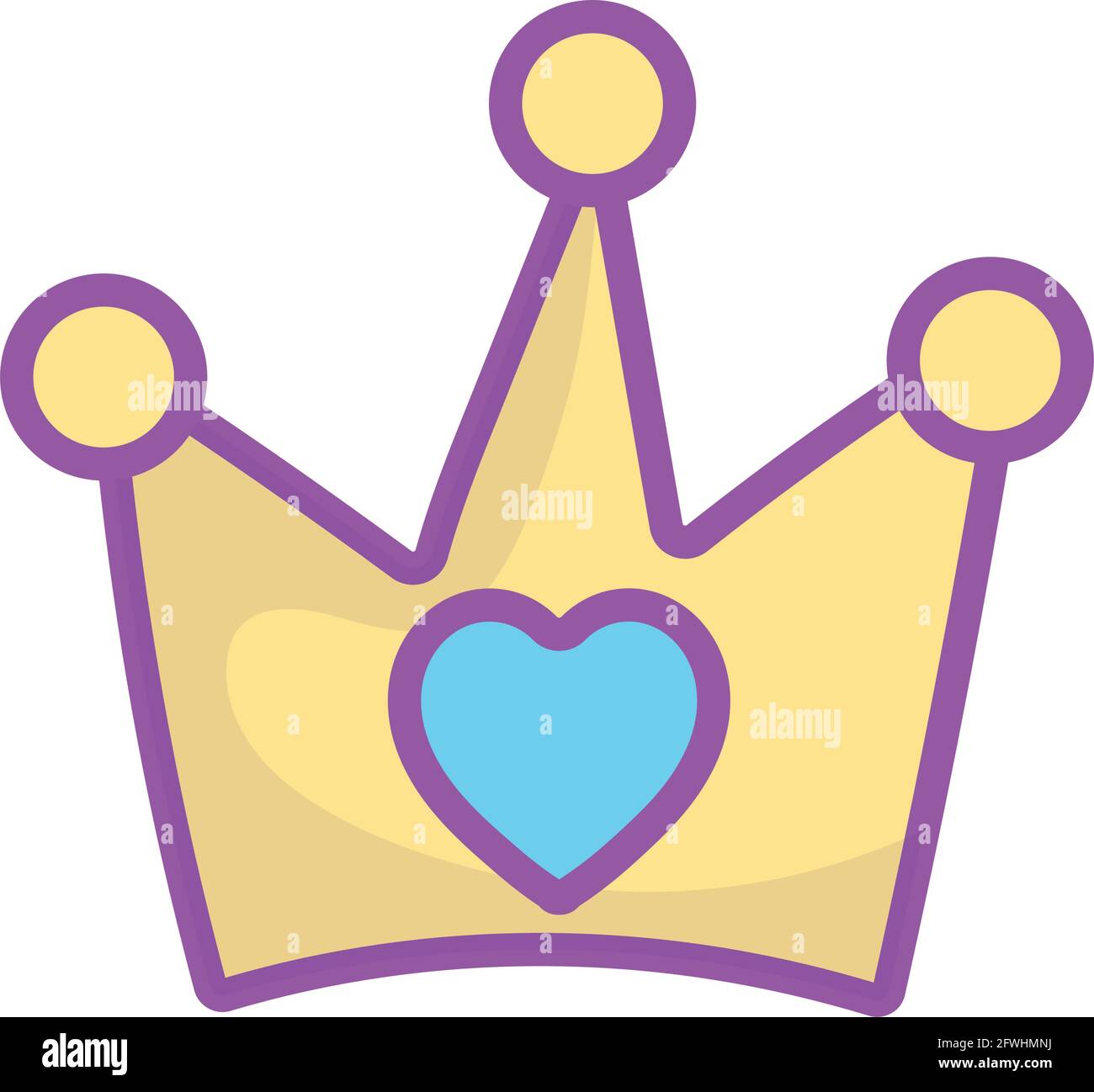 cute crown cartoon Stock Vector Image & Art - Alamy