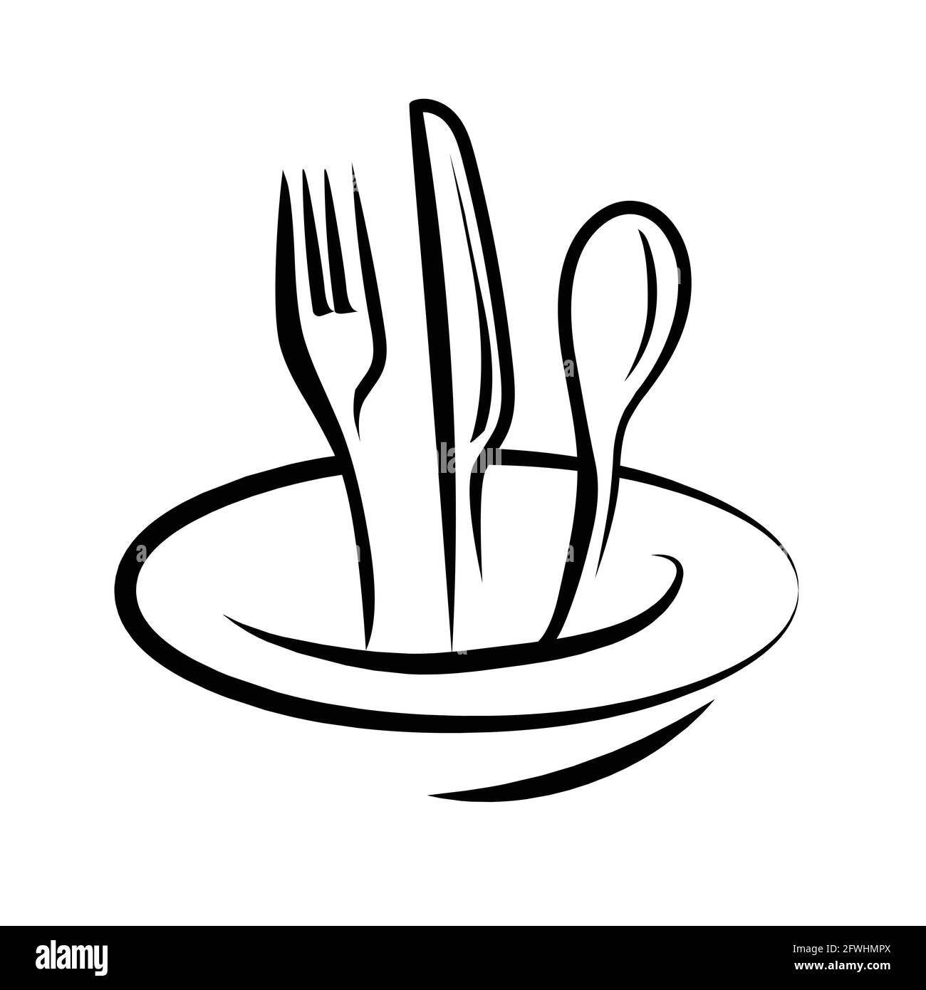 Cooking logo vector isolated on white background Stock Vector Image ...