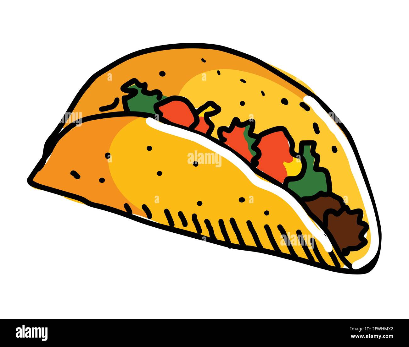Omlet illustration vector isolated on white background Stock Vector ...