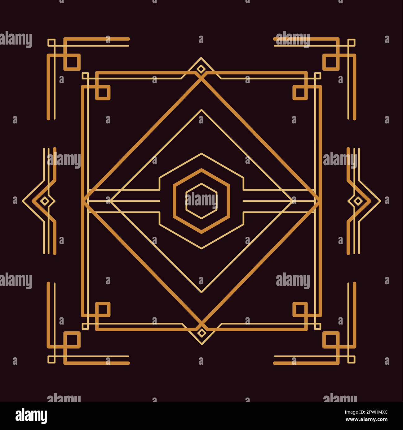 golden victorian frame Stock Vector Image & Art - Alamy