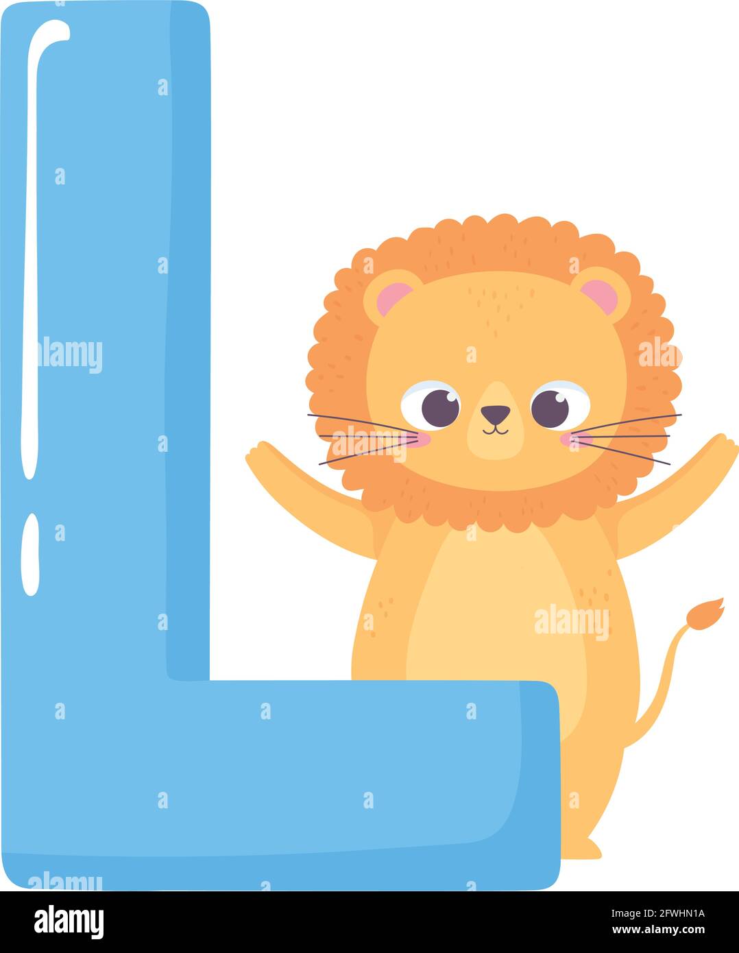 lion animal alphabet Stock Vector Image & Art - Alamy