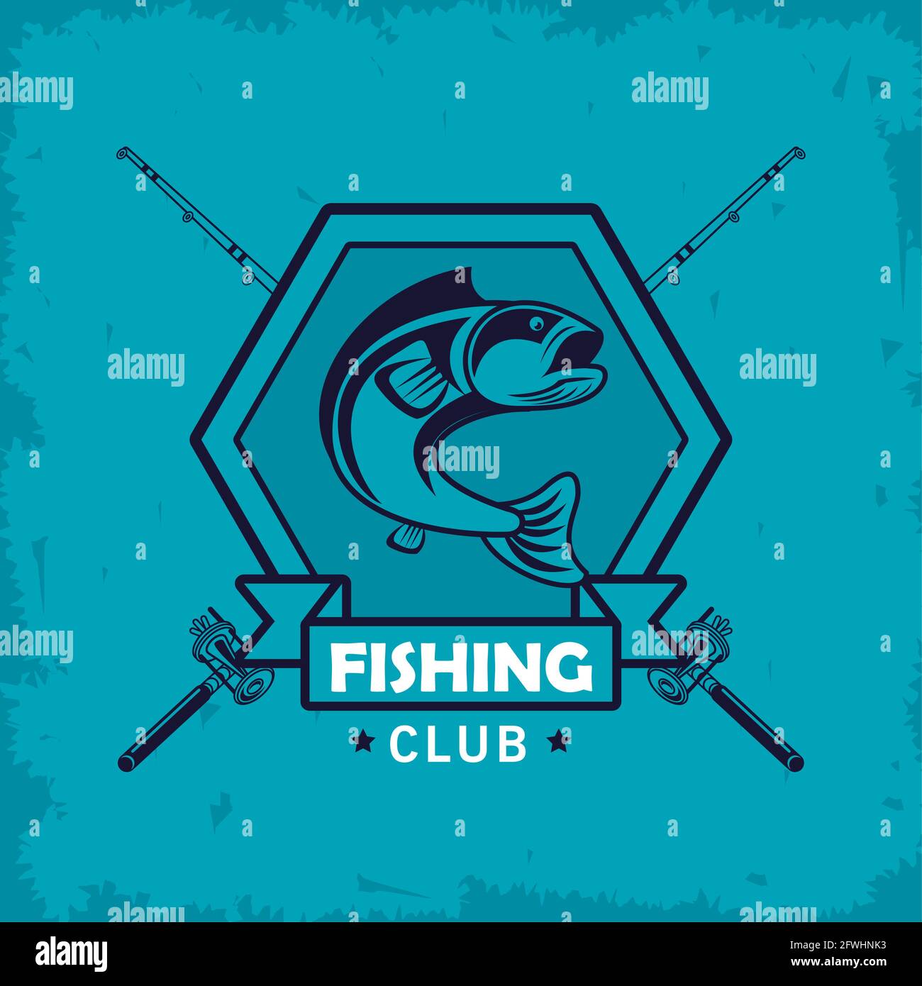 catfish and rods emblem Stock Vector Image & Art - Alamy