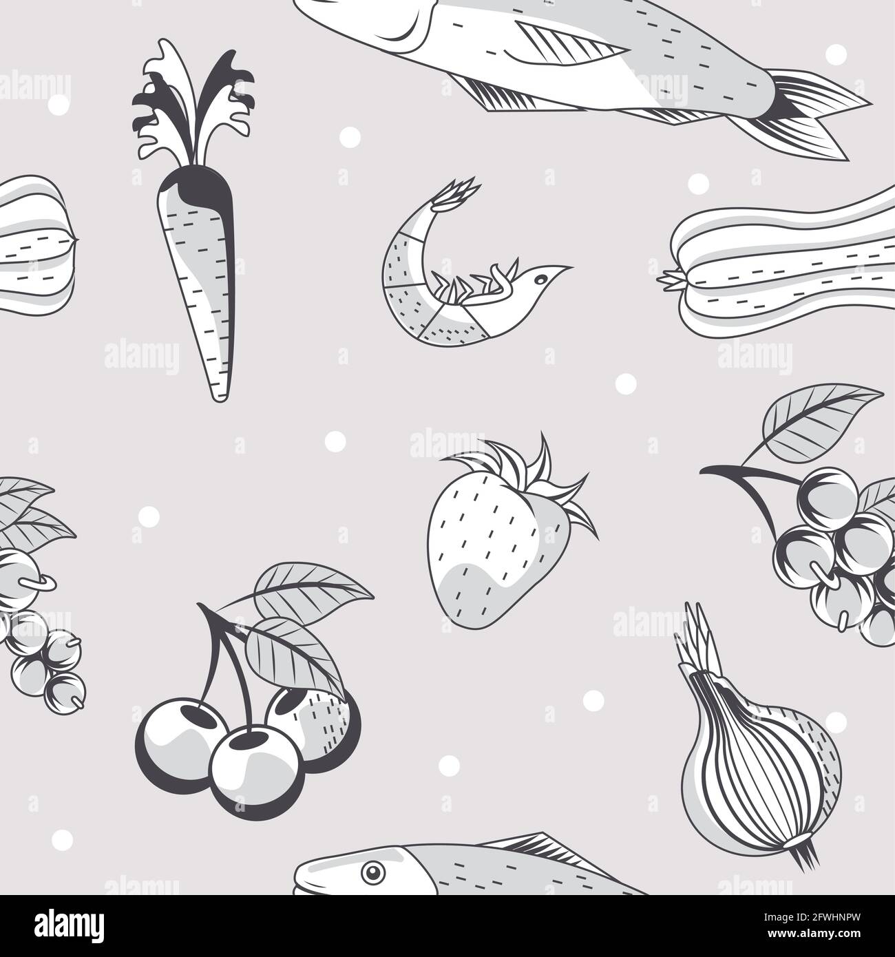 organic food gray pattern Stock Vector Image & Art - Alamy