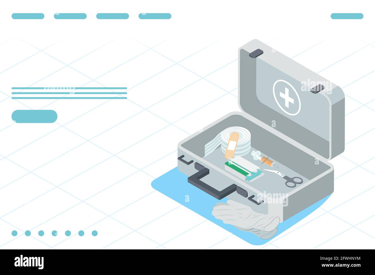 kit with first aid set icons Stock Vector Image & Art - Alamy