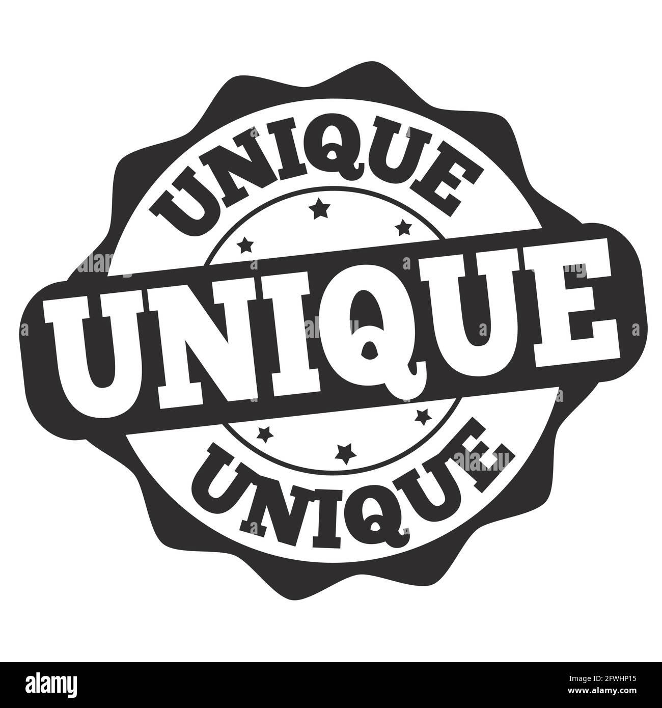 Unique label or sticker on white background, vector illustration Stock ...