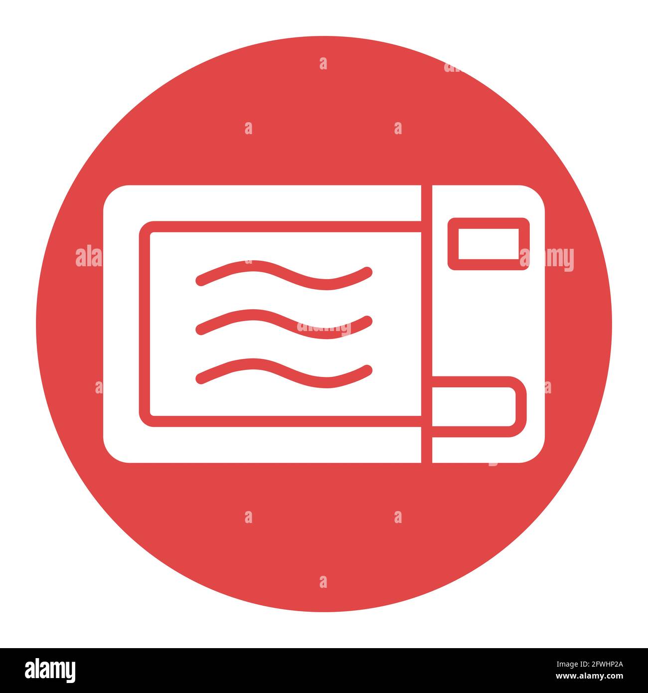 Microwave vector white glyph icon. Electric kitchen appliance. Graph ...