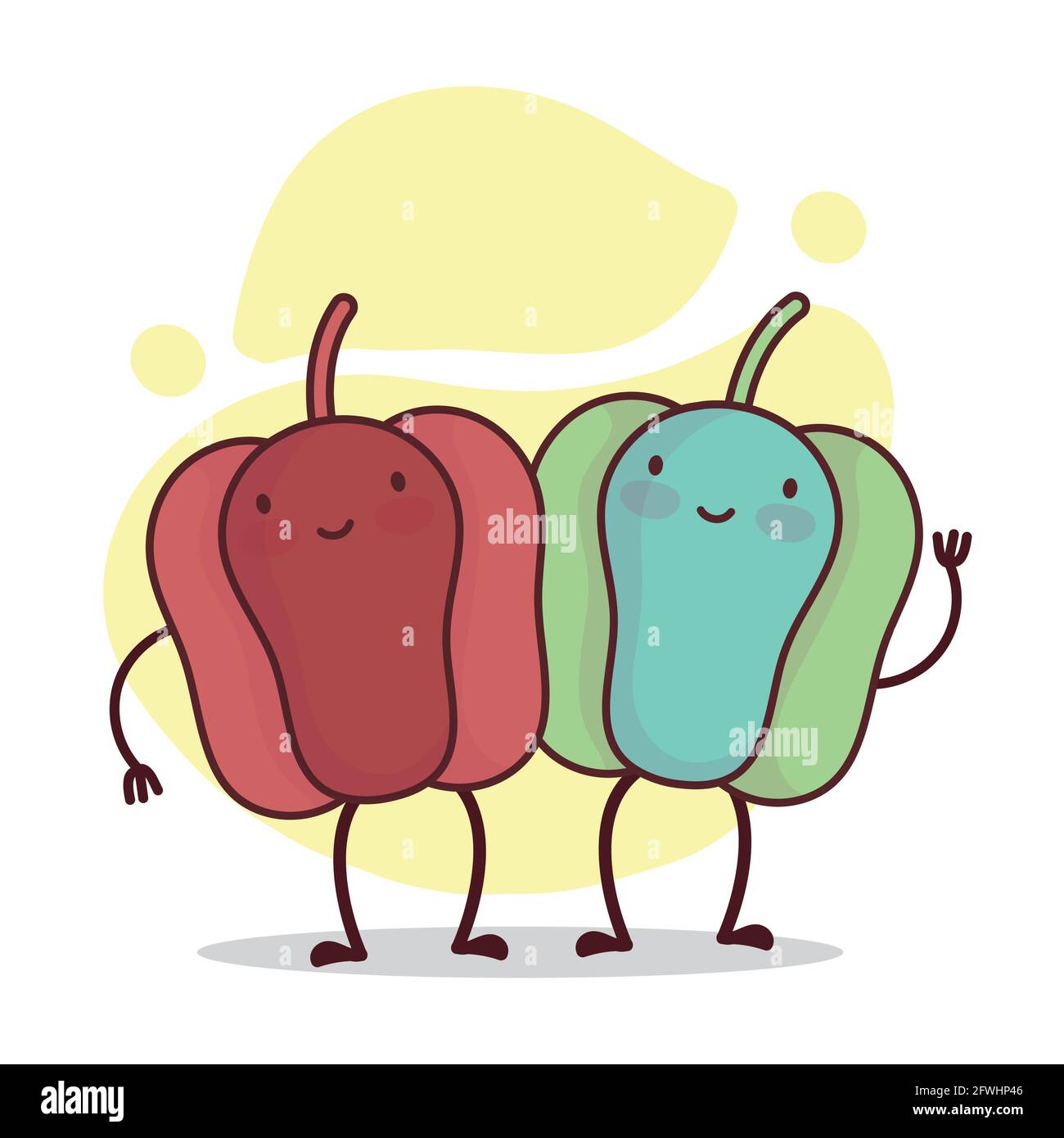 cute peppers cartoon Stock Vector Image & Art - Alamy
