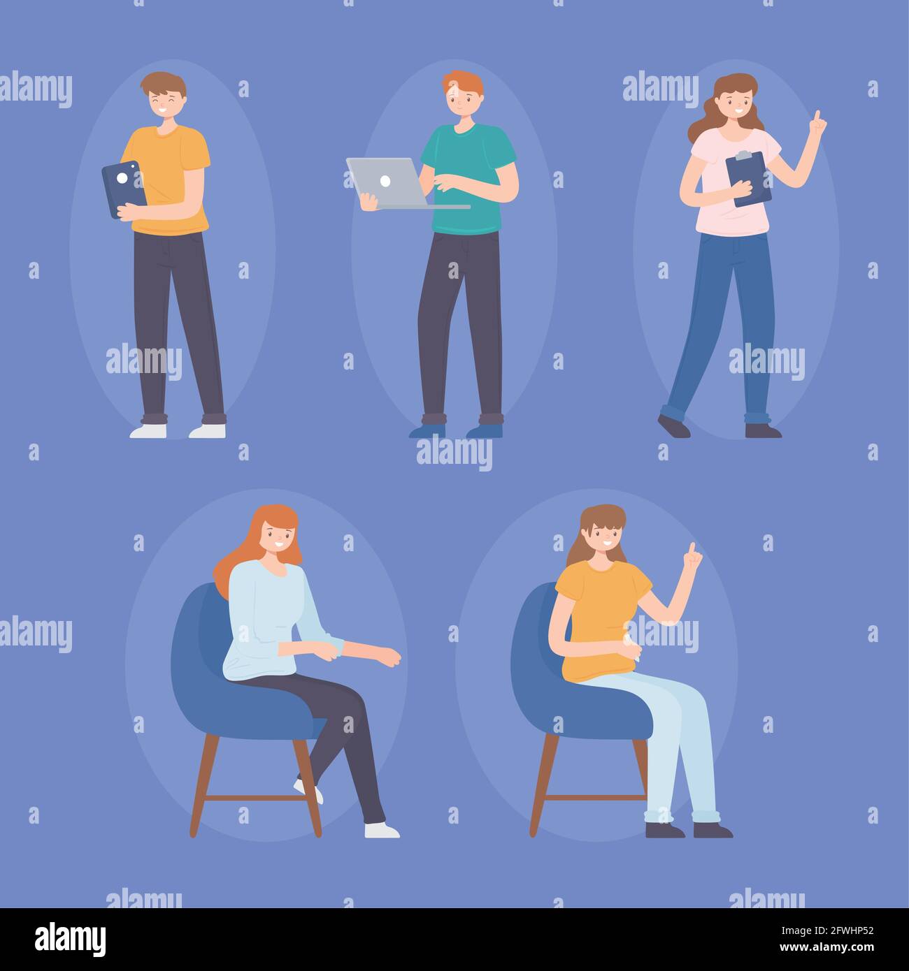 coworking people employees Stock Vector Image & Art - Alamy