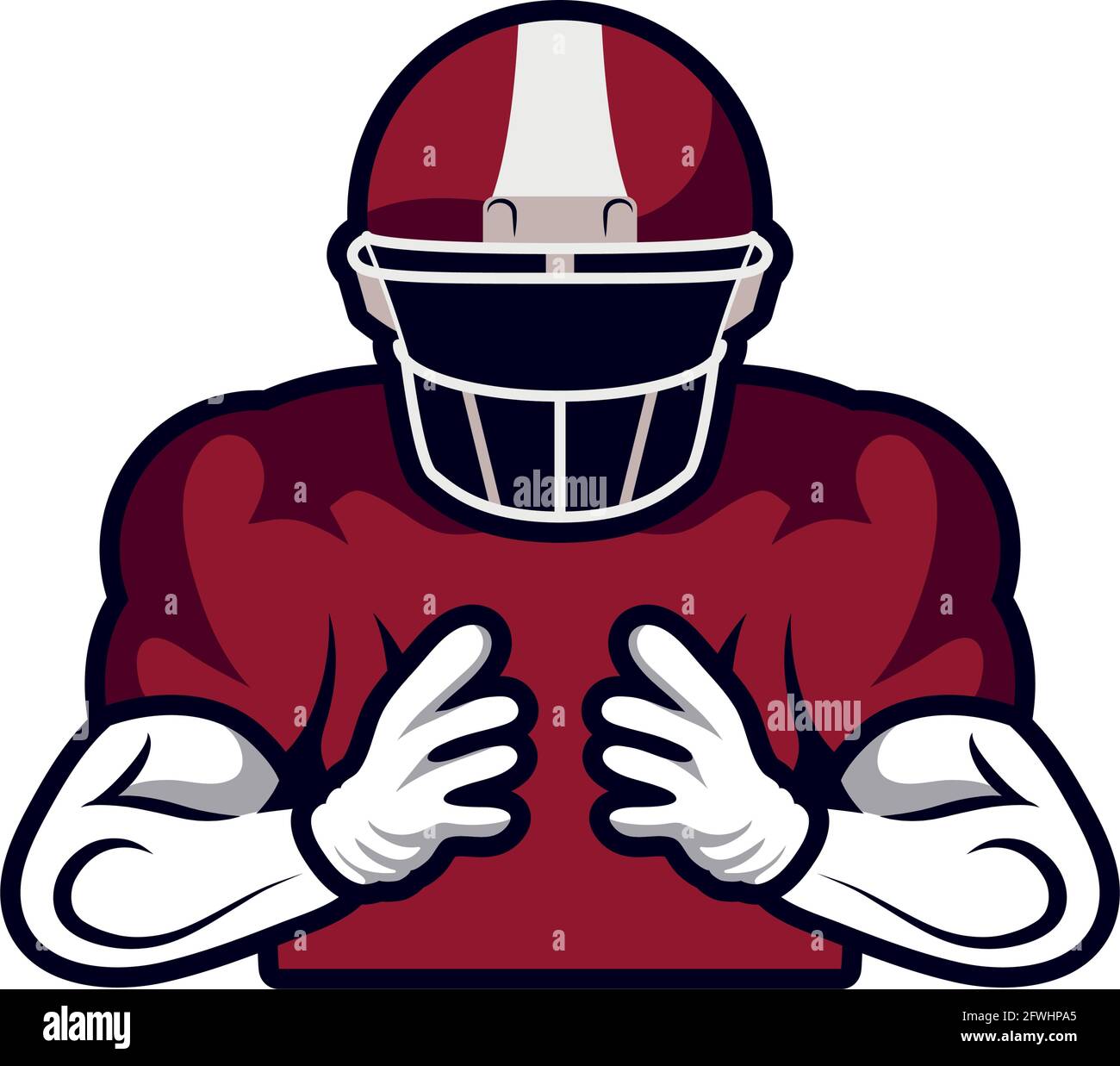 american football player character icon Stock Vector Image & Art - Alamy