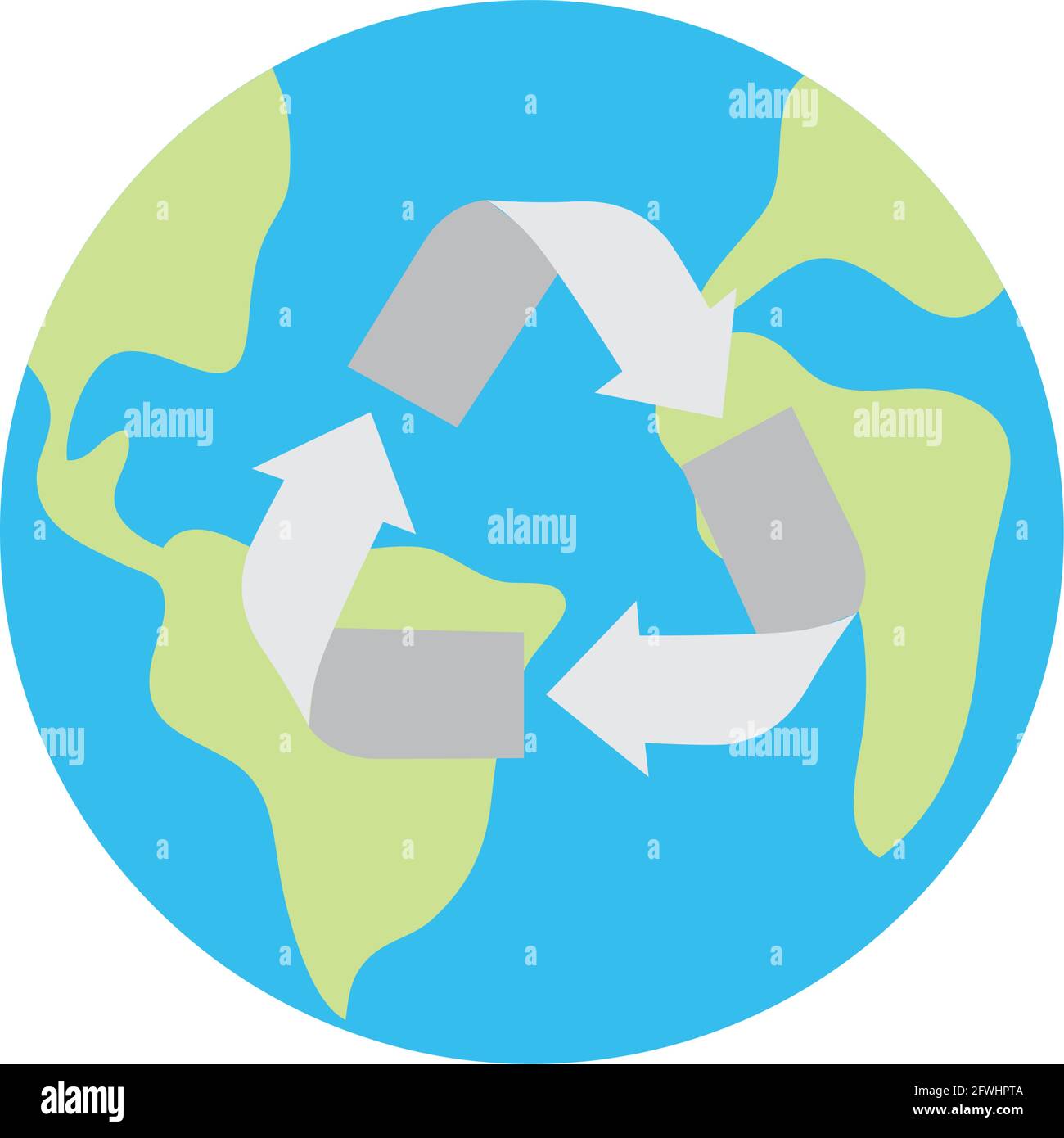 Recycle earth world Stock Vector Image & Art - Alamy