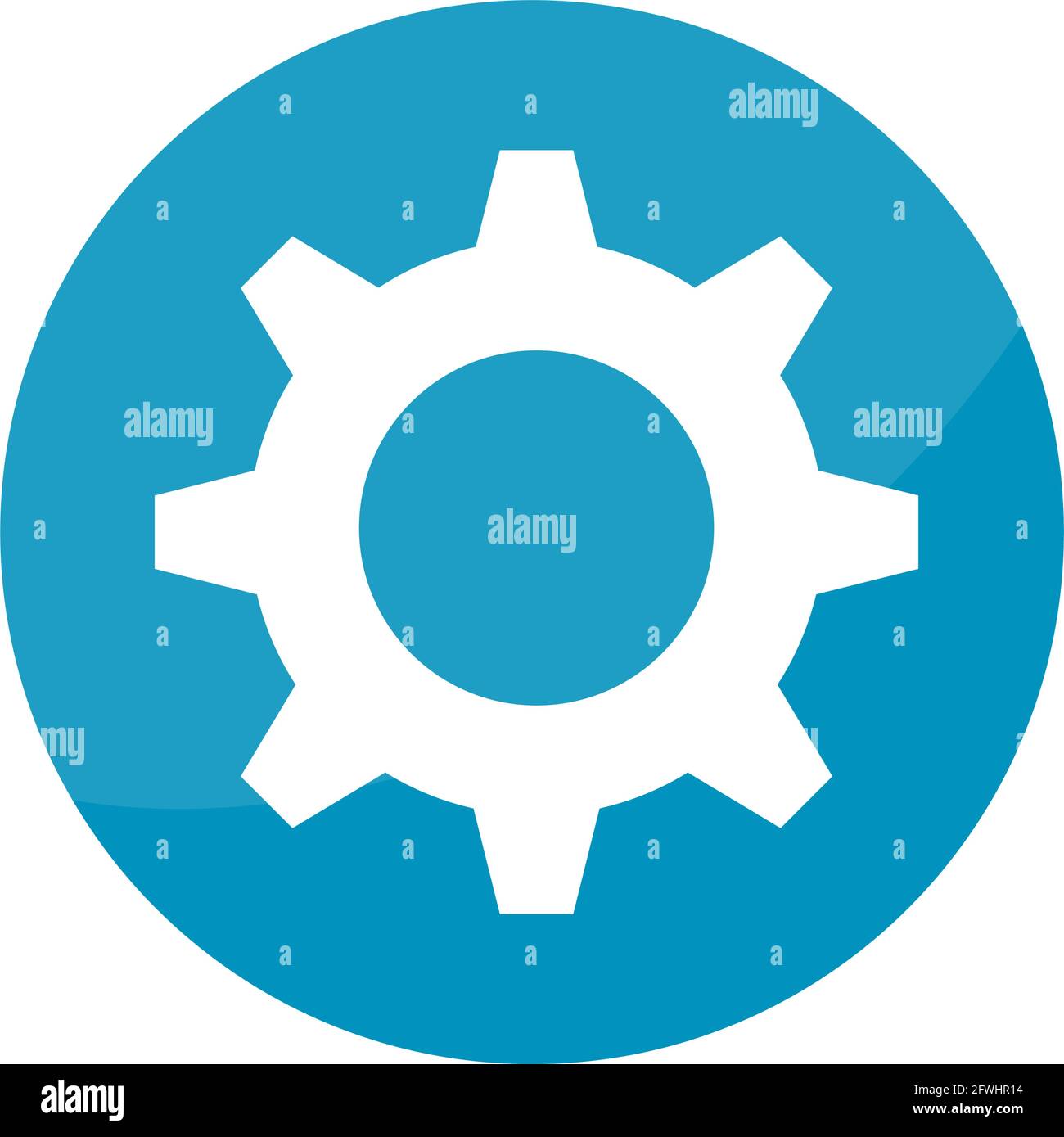 Isolated gear icon Stock Vector Image & Art - Alamy