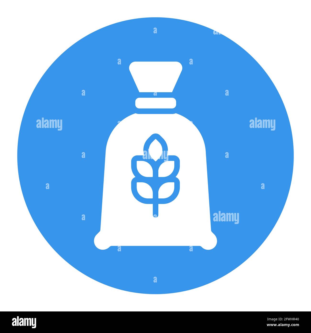 Bag flour vector white glyph icon. Kitchen appliance. Graph symbol for ...