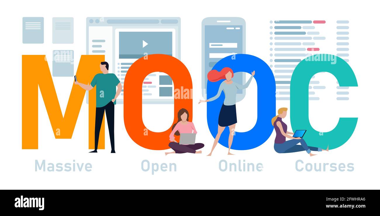 mooc massive open online course online learning Stock Vector Image ... mooc massive open online course online learning Stock Vector Image ...
