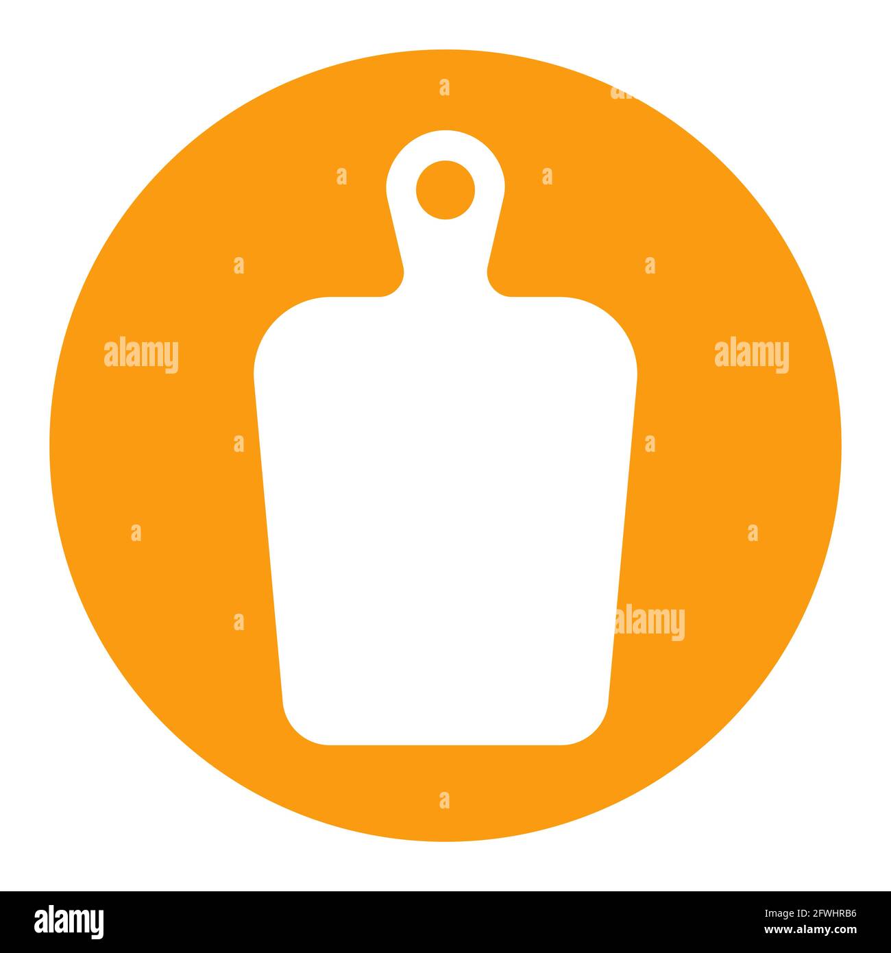 Cutting board vector white glyph icon. Chopping Board symbol. Graph ...