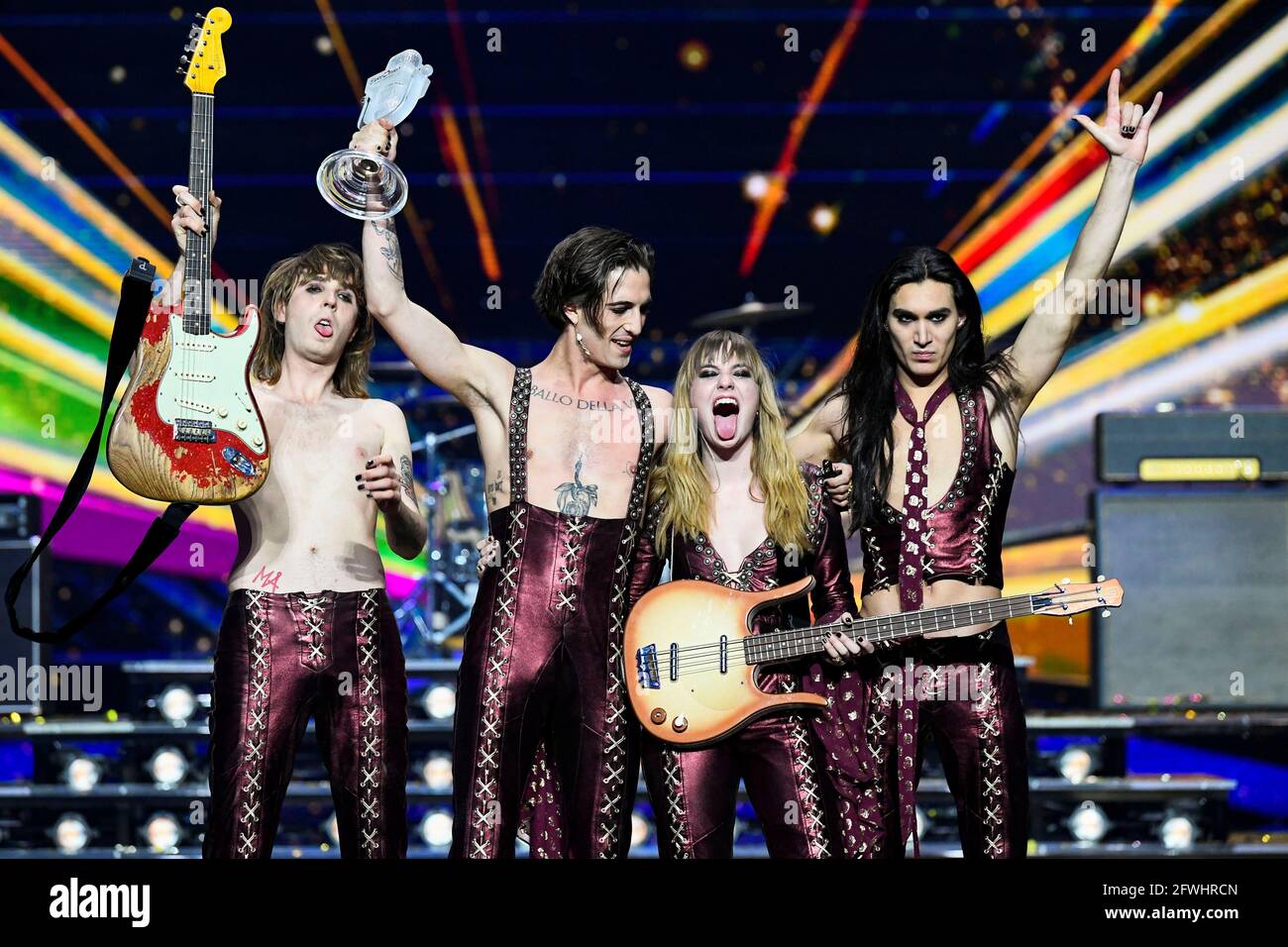 Maneskin eurovision stage hi-res stock photography and images - Alamy