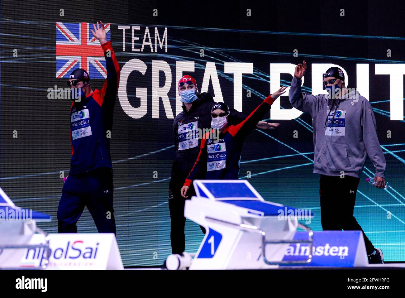 BUDAPEST, HUNGARY - MAY 22: Duncan W Scott, Anna Hopkin, Freya Anderson ...
