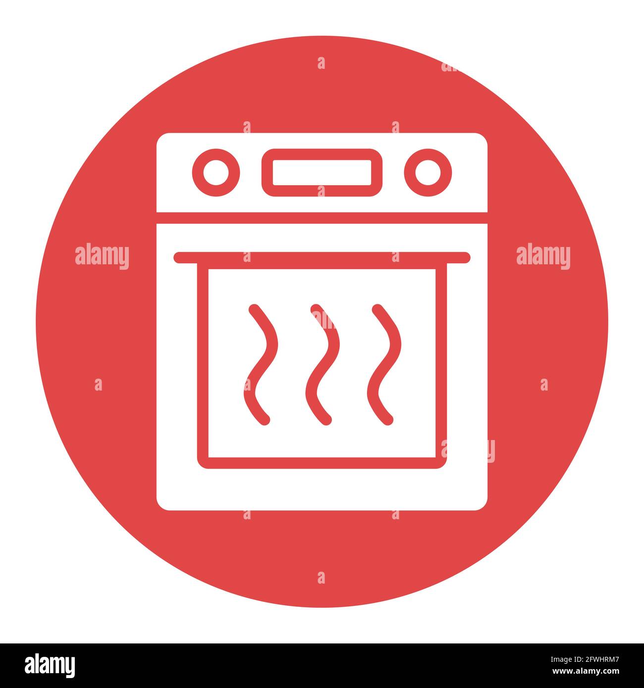 Electric oven vector kitchen white glyph icon. Graph symbol for cooking ...