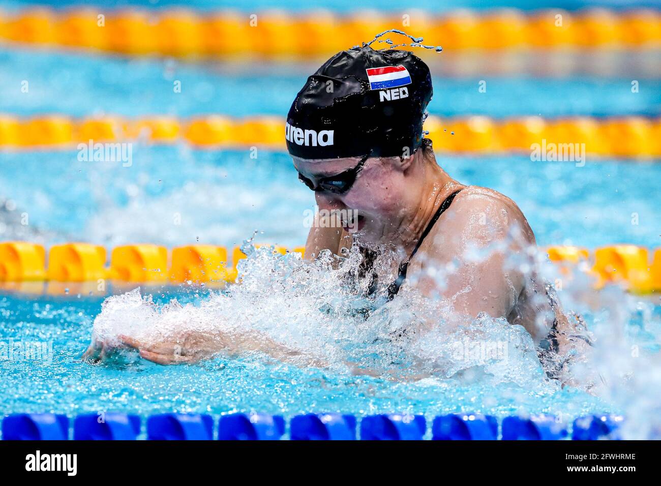 BUDAPEST, HUNGARY - MAY 22: Rosey Metz of the Netherlands competing at ...