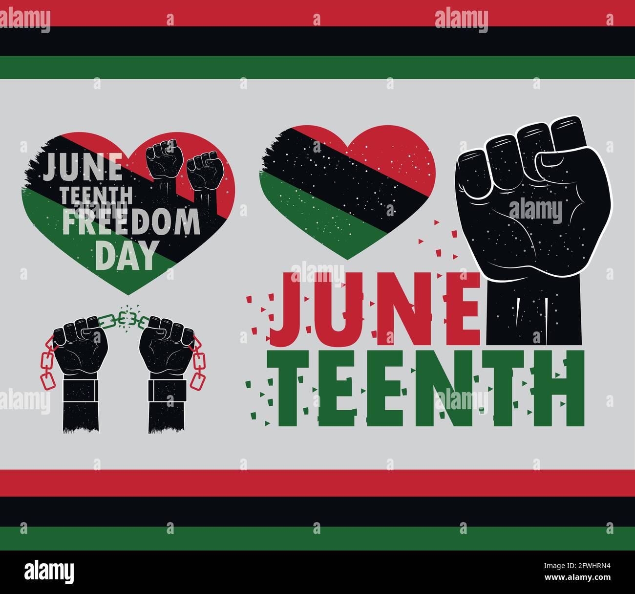 juneteenth icon collection Stock Vector Image & Art - Alamy