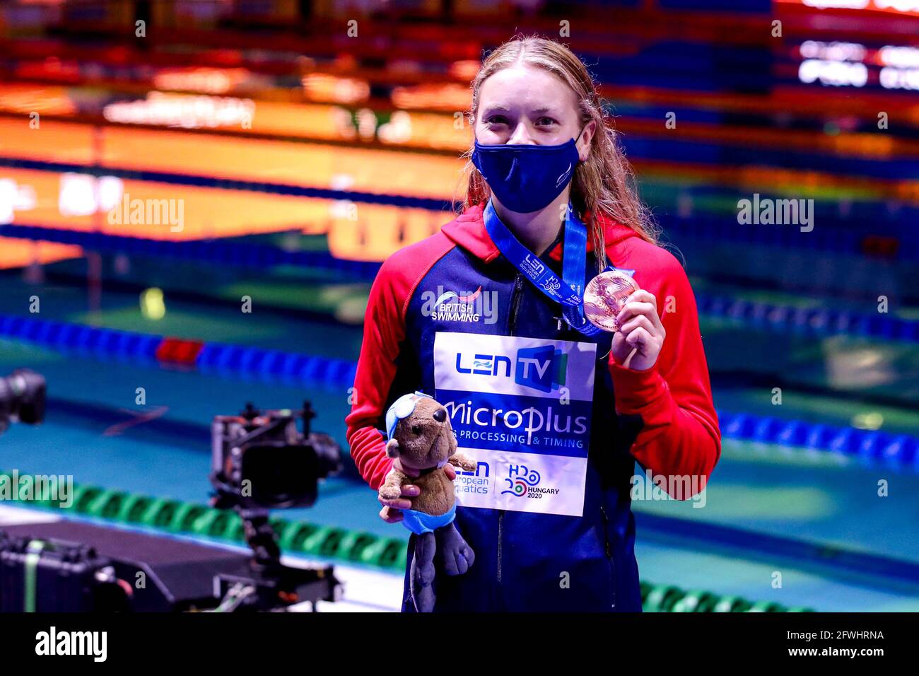 BUDAPEST, HUNGARY - MAY 22: Anna Hopkin of Great Britain winner of the ...