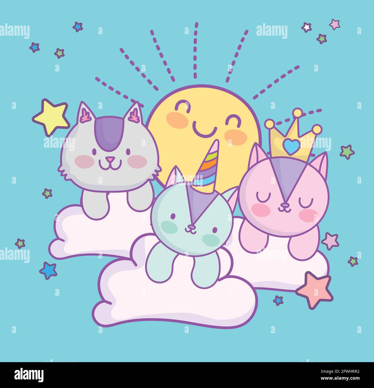 cute cartoon animals Stock Vector Image & Art - Alamy