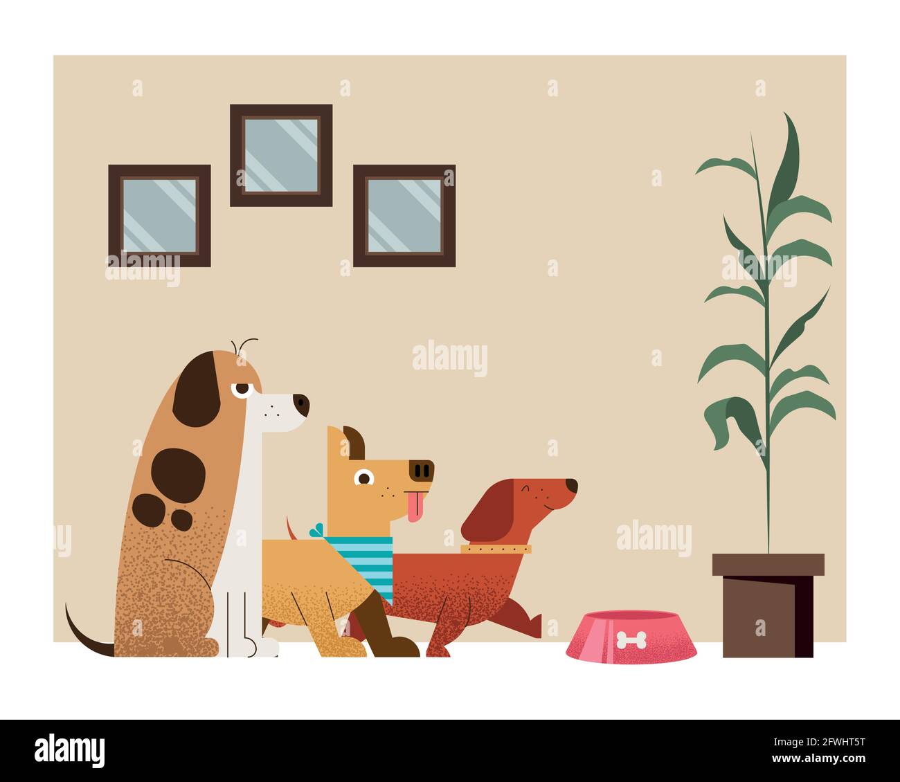 Small group of three animals Stock Vector Images - Alamy