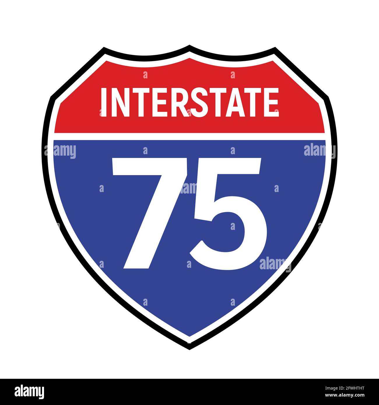 Interstate 75 Stock Vector Images - Alamy