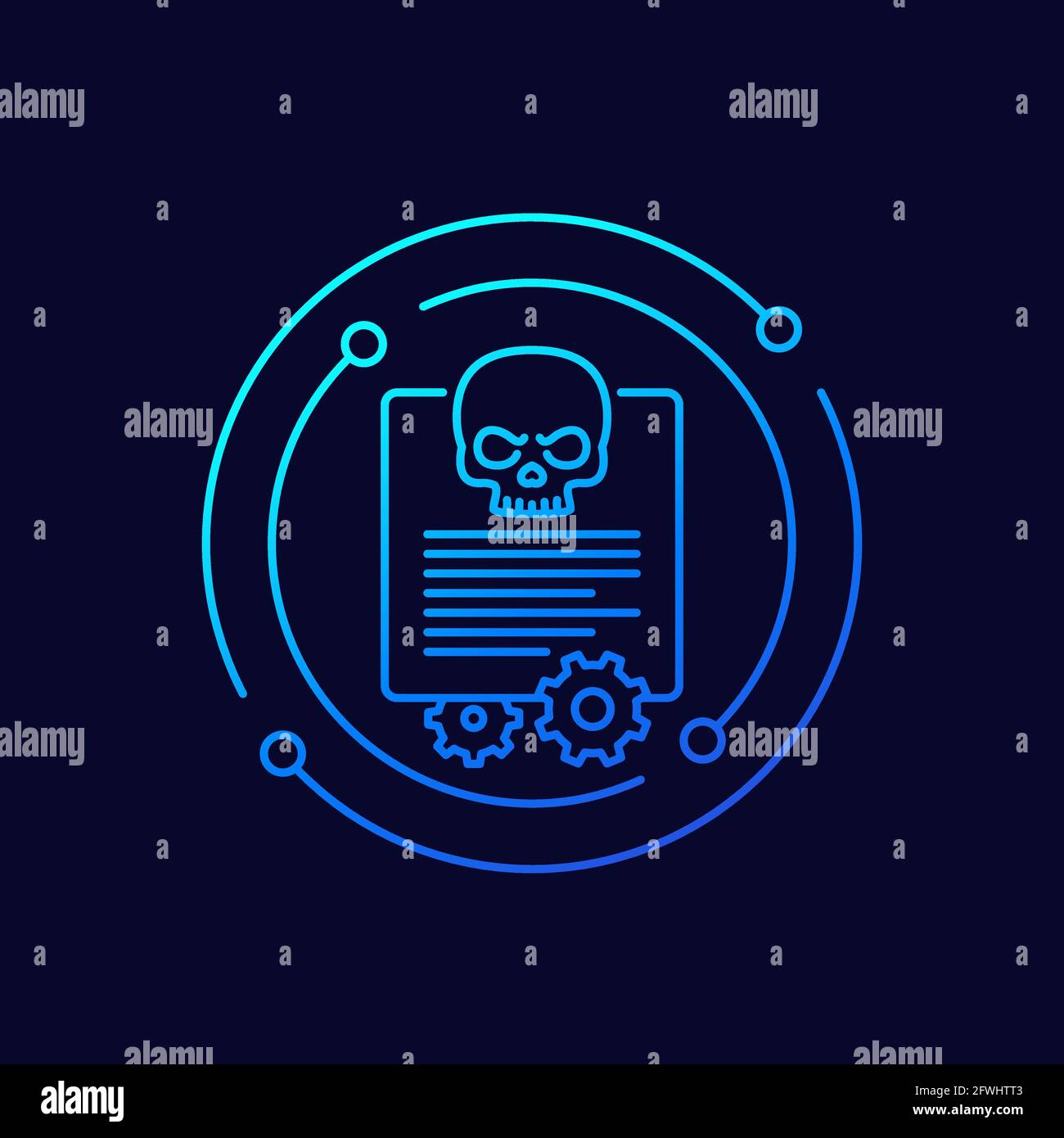 Cyber attack ransomware vulnerability Stock Vector Images - Alamy