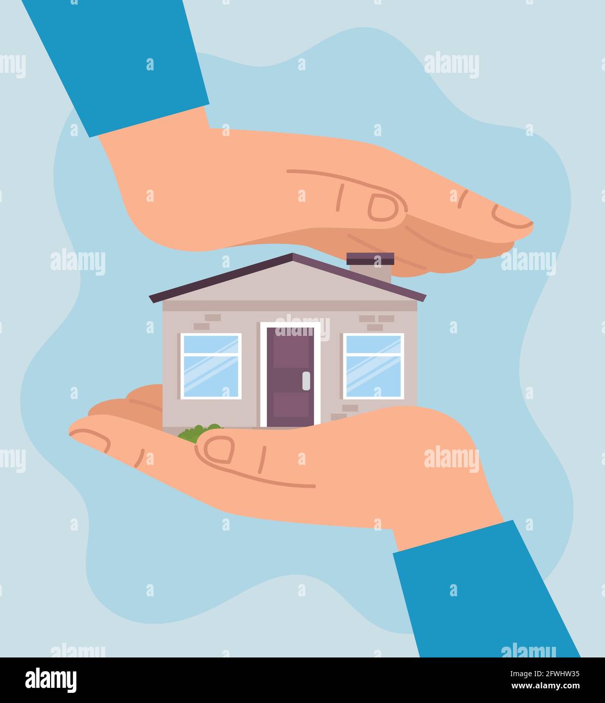 house between hands Stock Vector Image & Art - Alamy