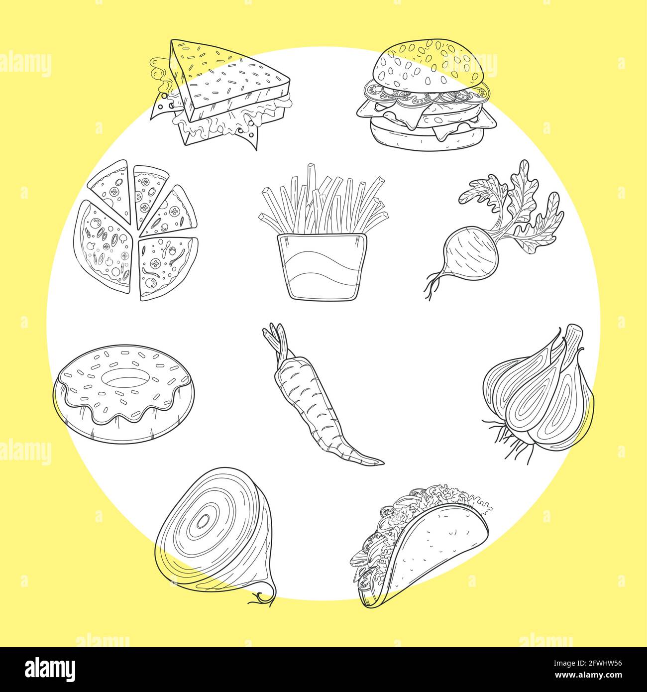 Single one donut Stock Vector Images - Alamy