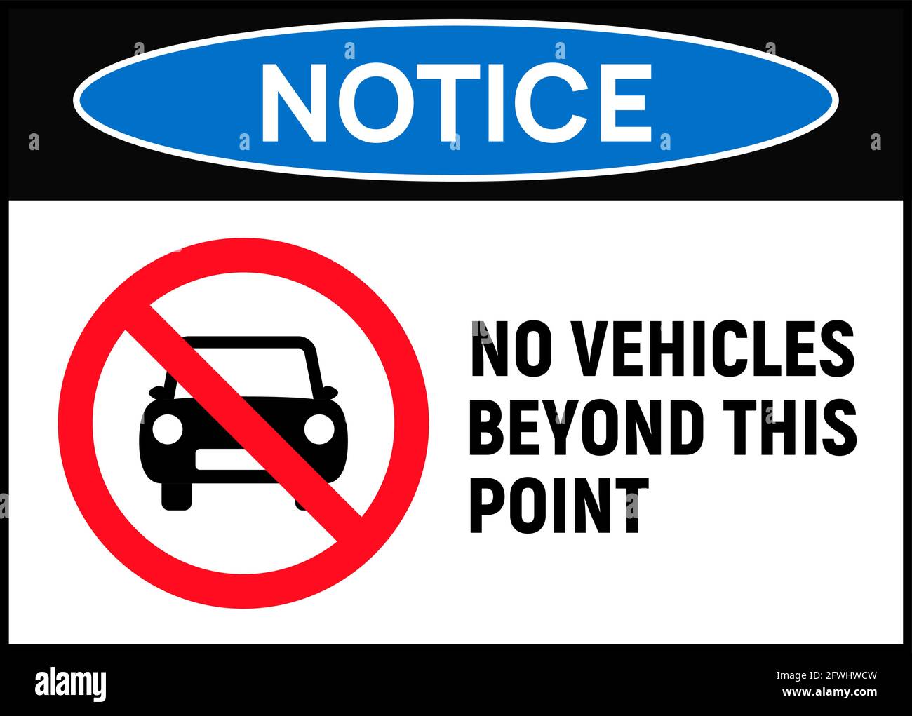 No entry to car park Stock Vector Images - Alamy