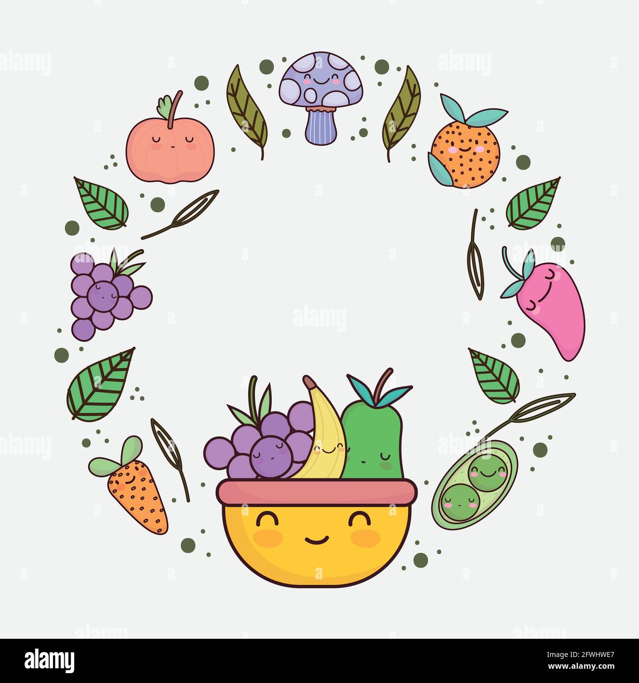 cute vegetables fruits Stock Vector Image & Art - Alamy
