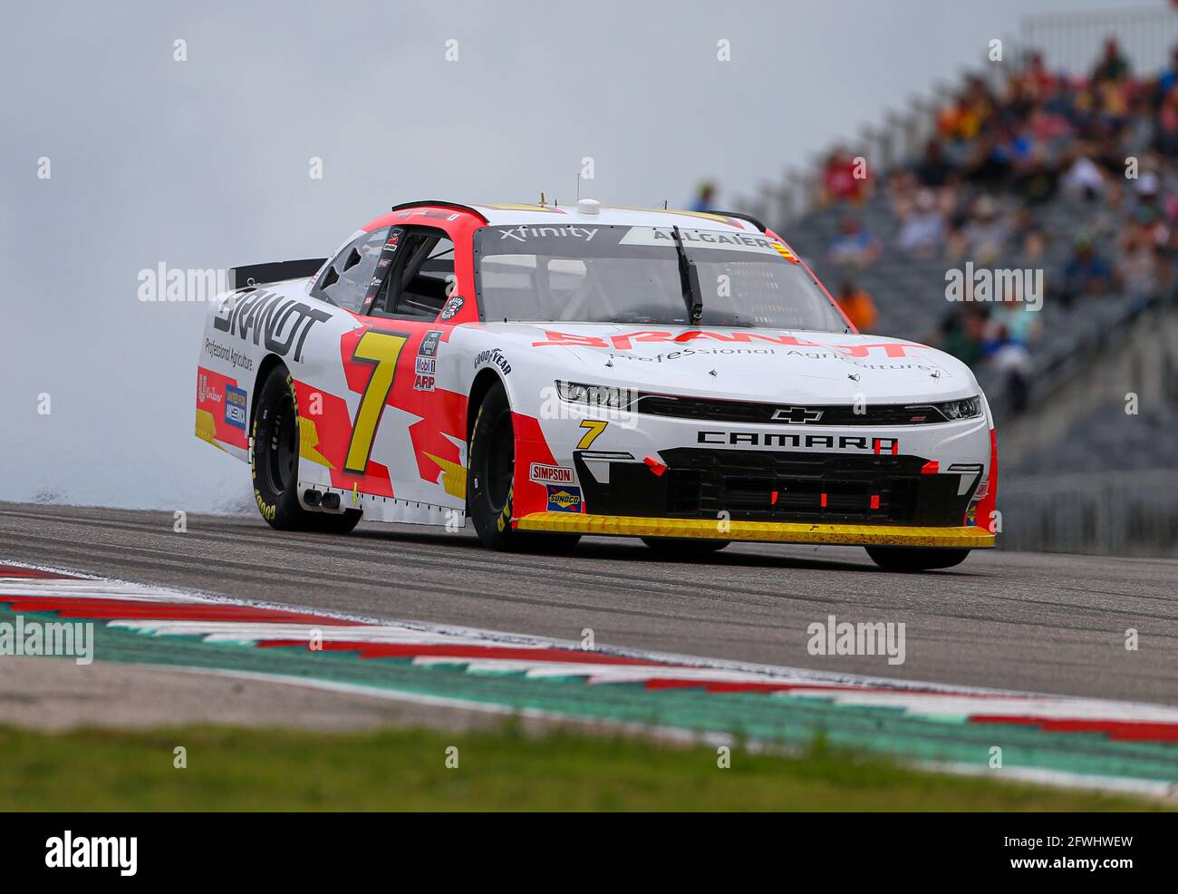 Austin. 22nd May, 2021. NASCAR Xfinity Series driver Justin Allgaier (7 ...