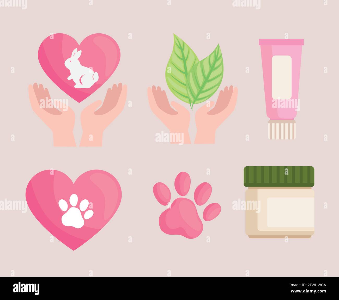Cruelty free icon set Stock Vector Image & Art - Alamy