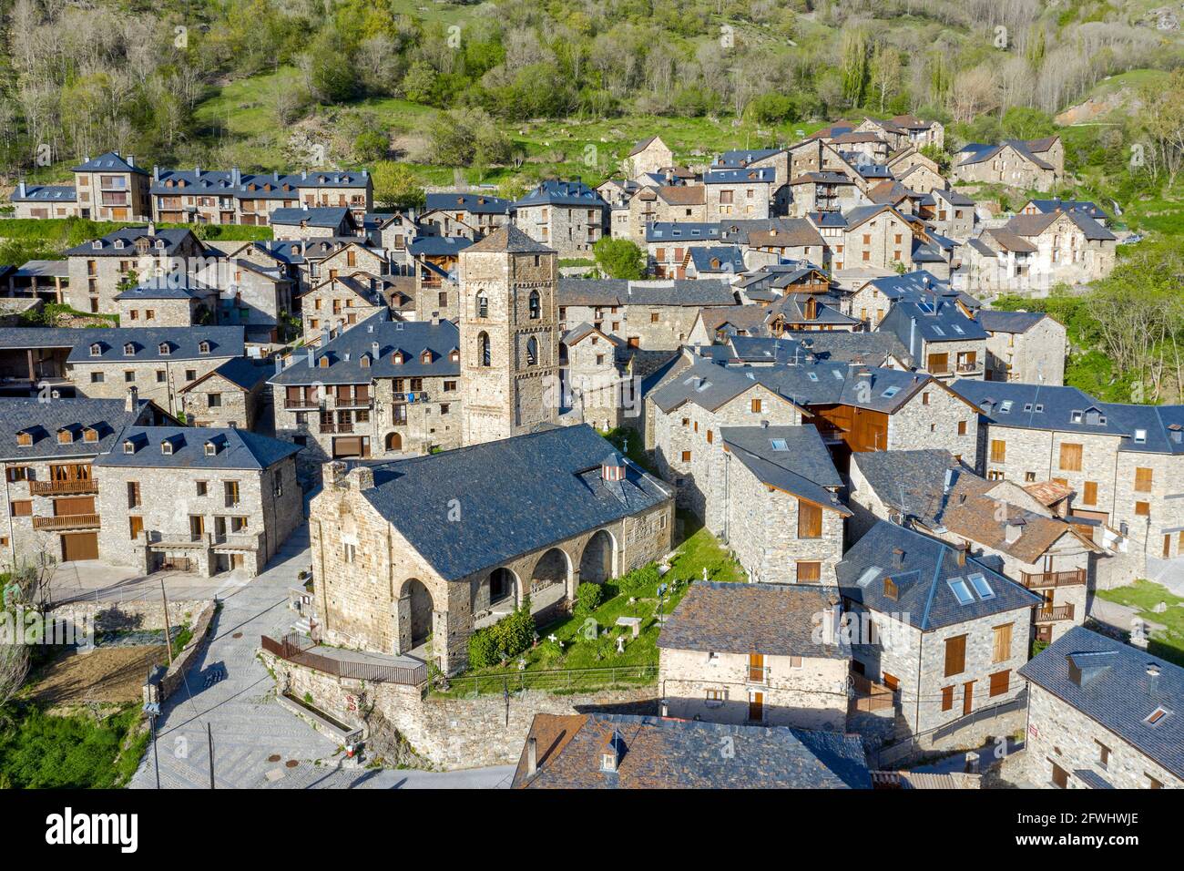 Roman Church of the Nativity of the Mother of God of Durro (Catalonia ...