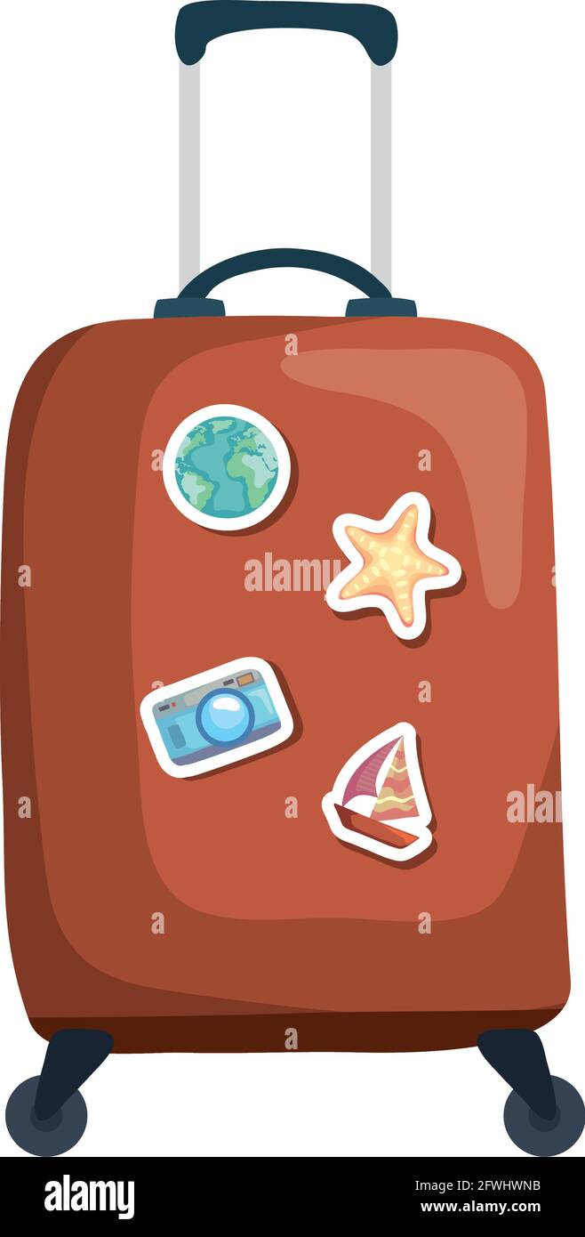 bag with stickers Stock Vector Image & Art - Alamy