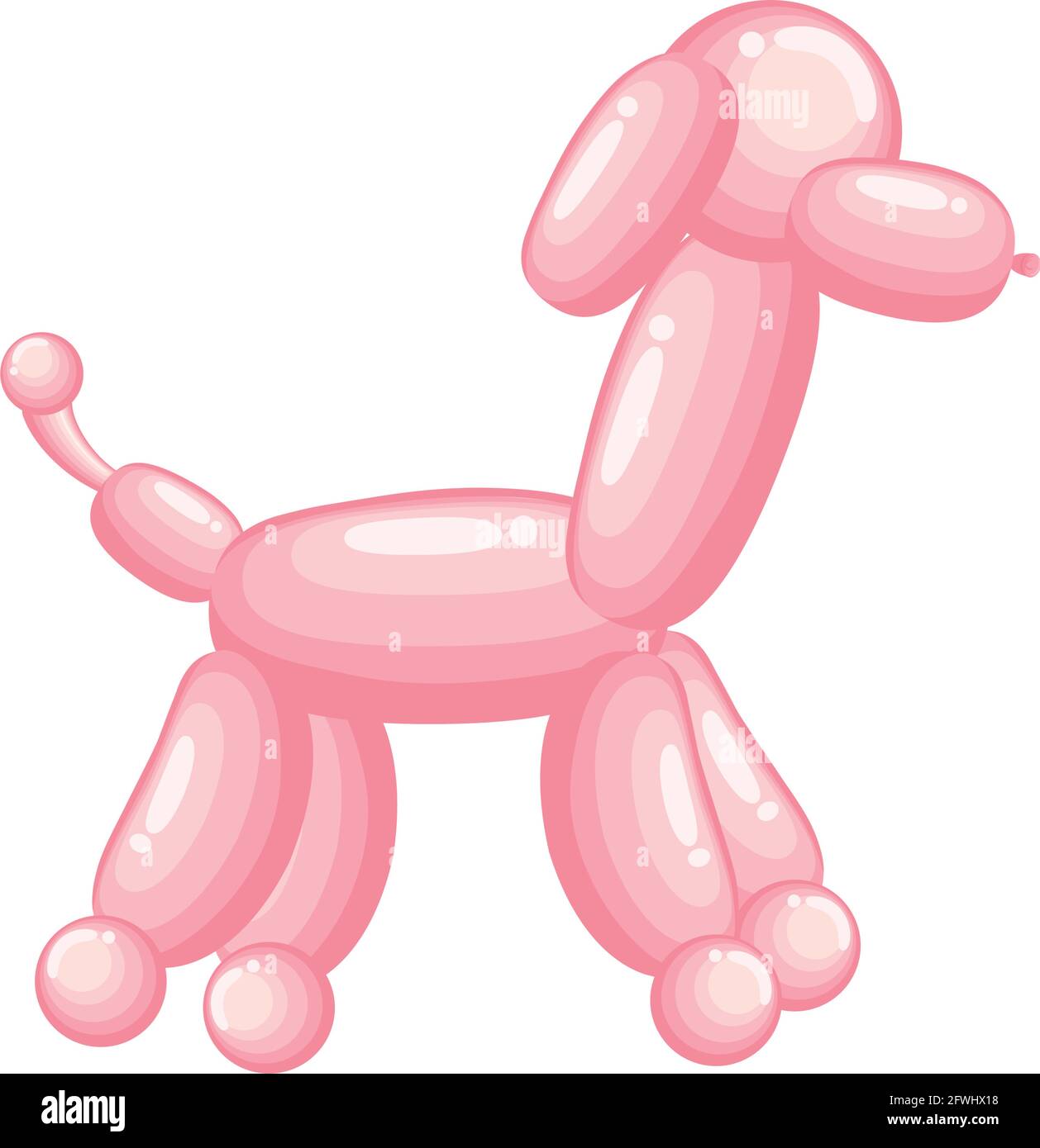 pink dog balloon Stock Vector Image & Art - Alamy