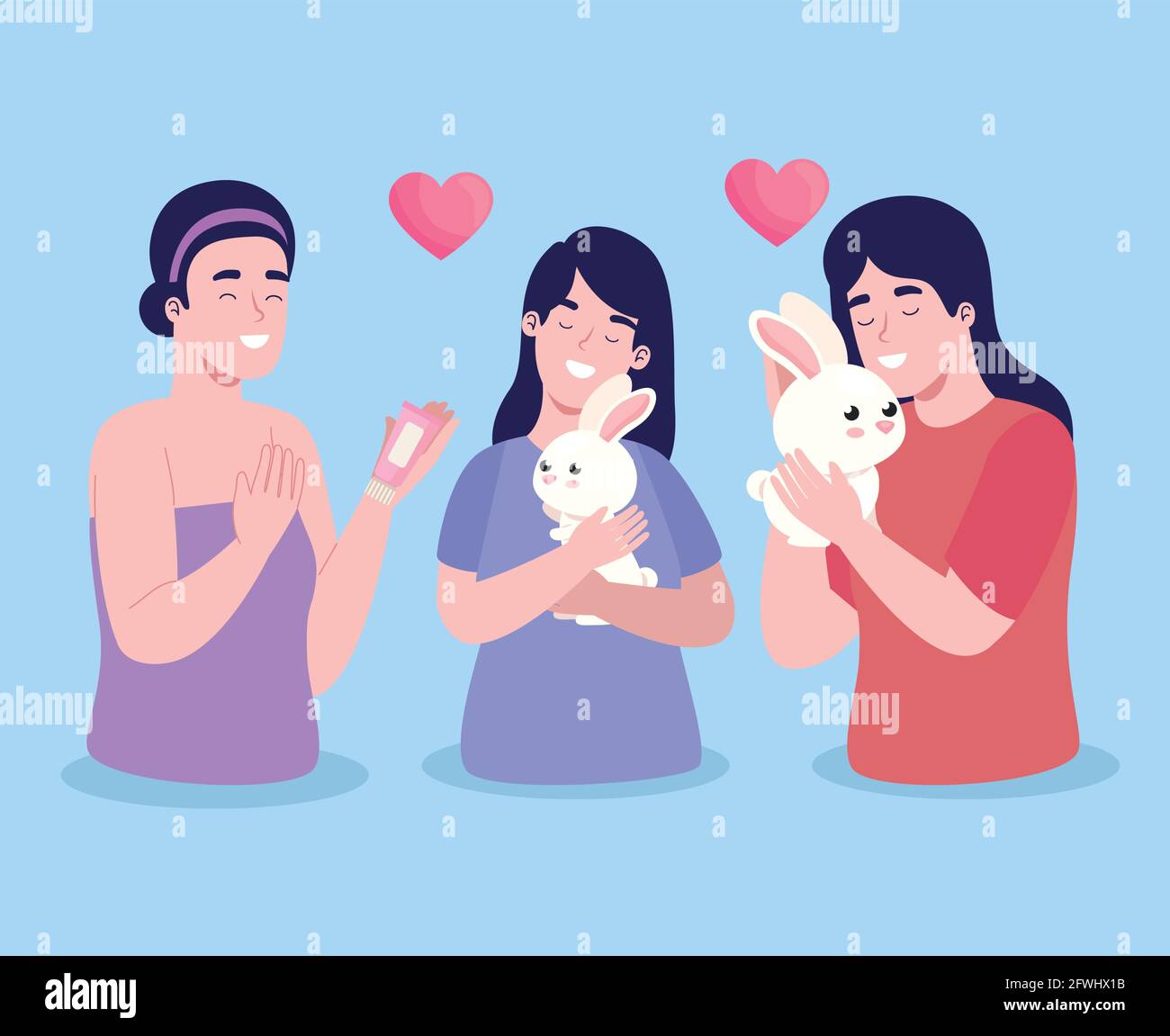 Animal experiment rabbits hi-res stock photography and images - Alamy