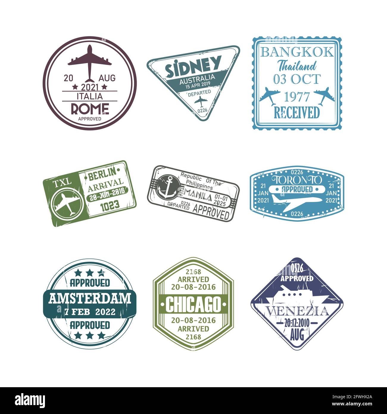 Foreign postage Stock Vector Images - Alamy