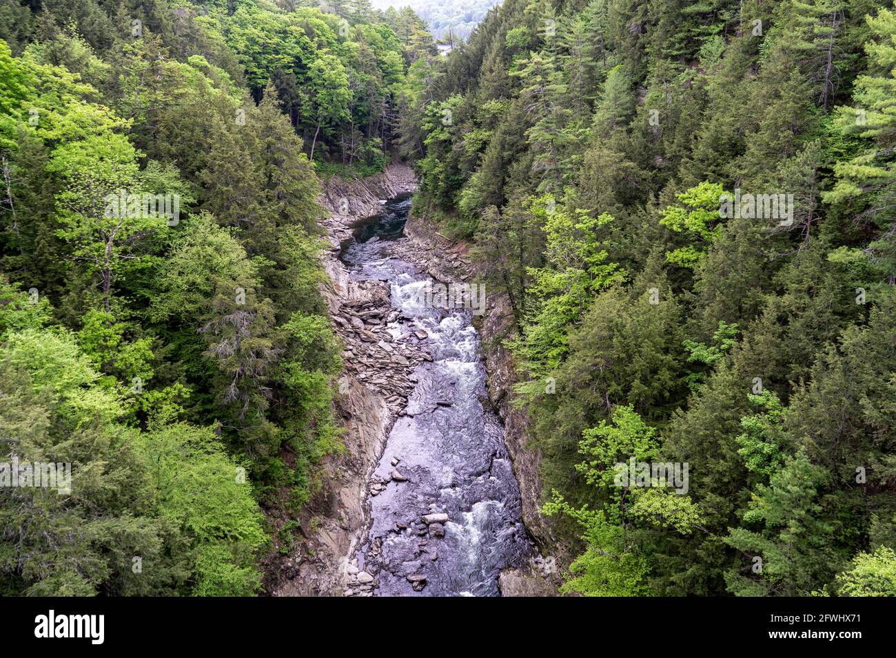 Quechee Gorge - North Side Stock Photo - Alamy