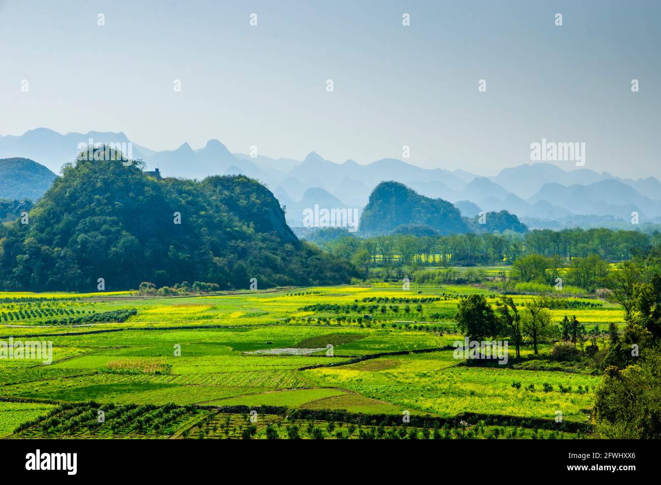 Countryside scenery in spring Stock Photo - Alamy