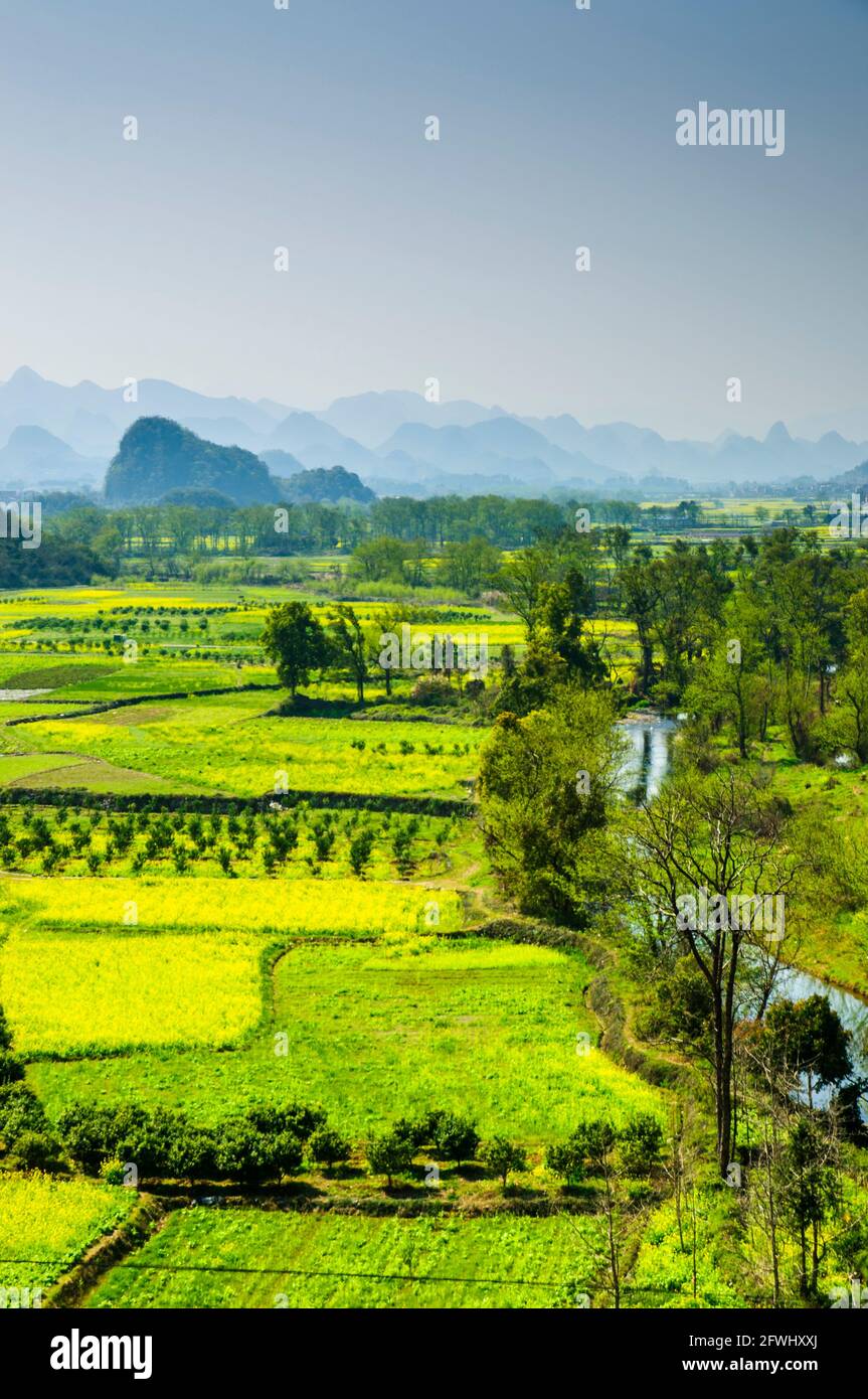 Spring scenery, Guilin, China Stock Photo - Alamy