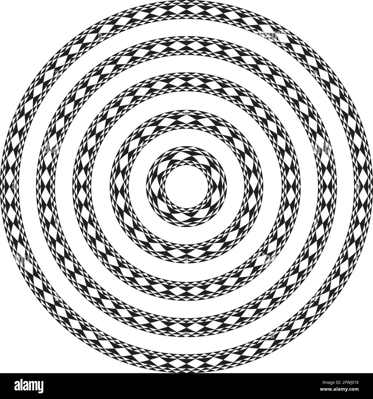 Round African tribal ethnic border frame design in a range of sizes ...