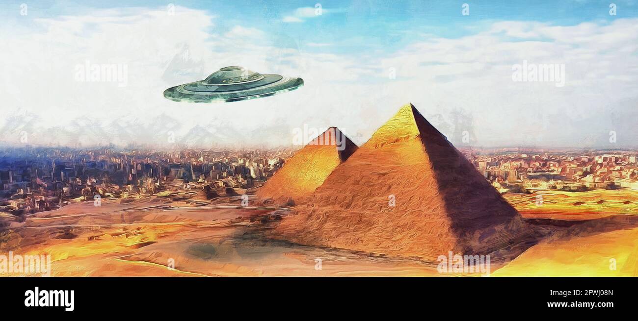 Pyramid Drawings Alien