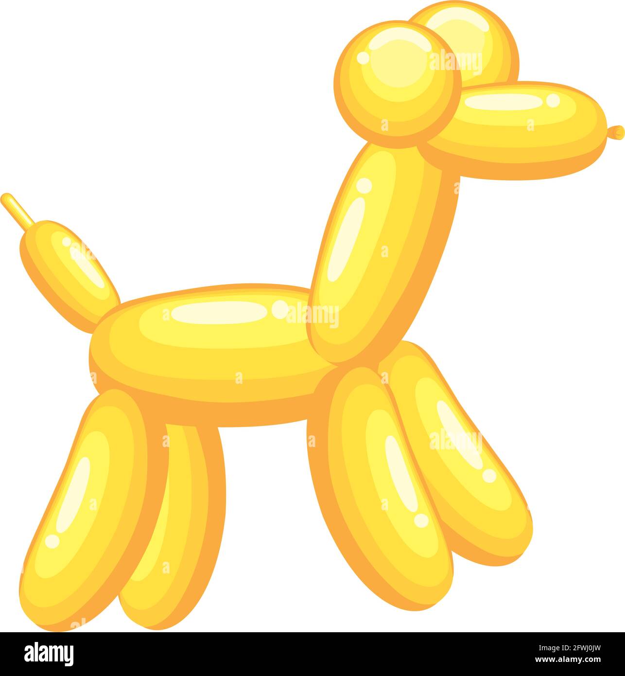 yellow dog balloon Stock Vector Image & Art - Alamy