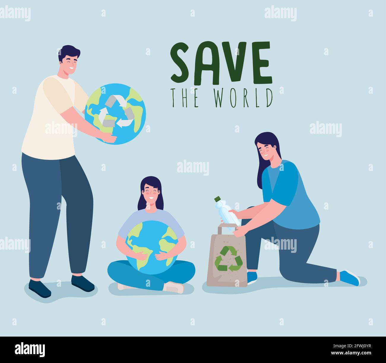 Save the world poster Stock Vector Image & Art - Alamy