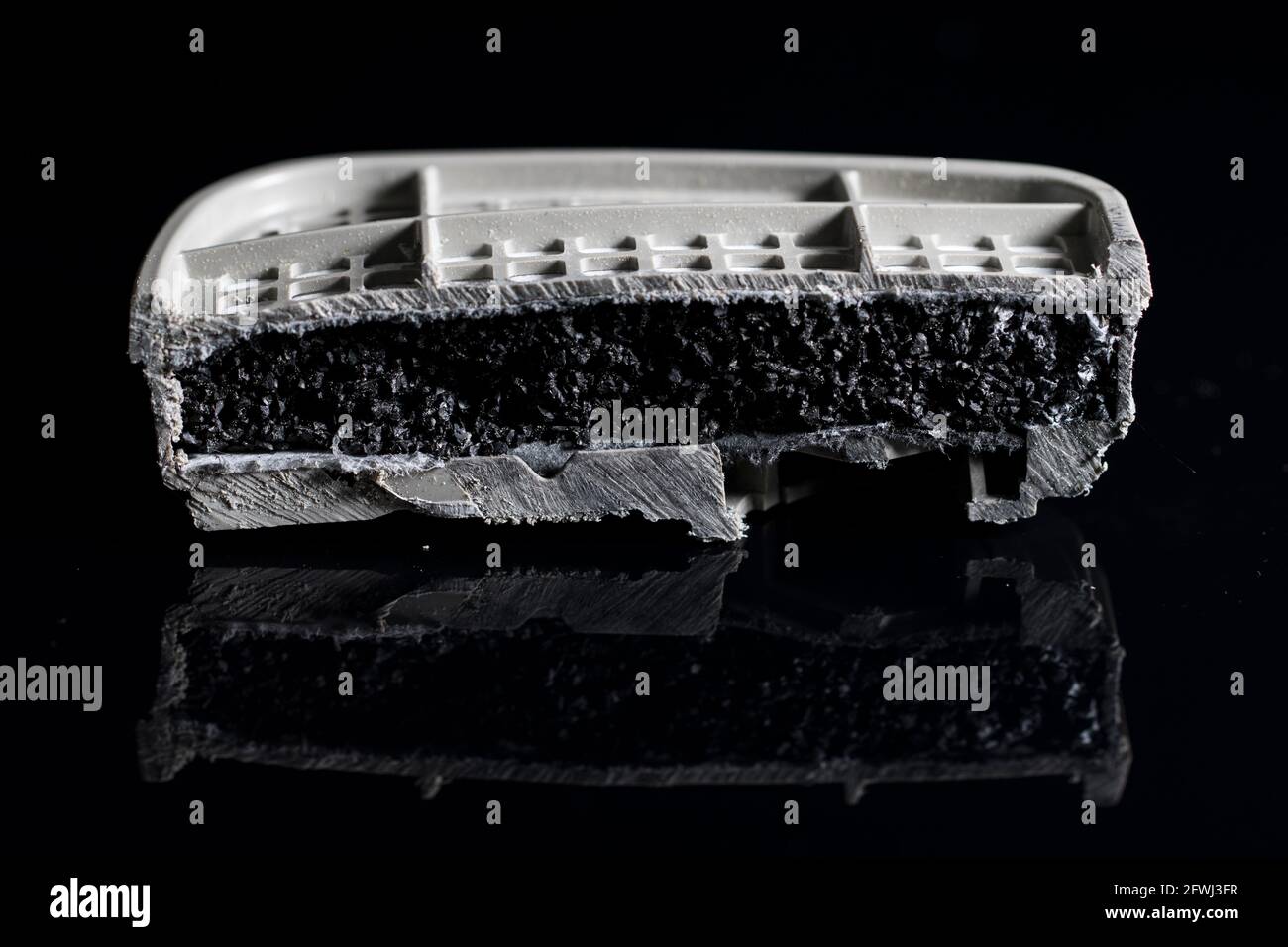 3M filter cross section close up charcoal filter Stock Photo - Alamy