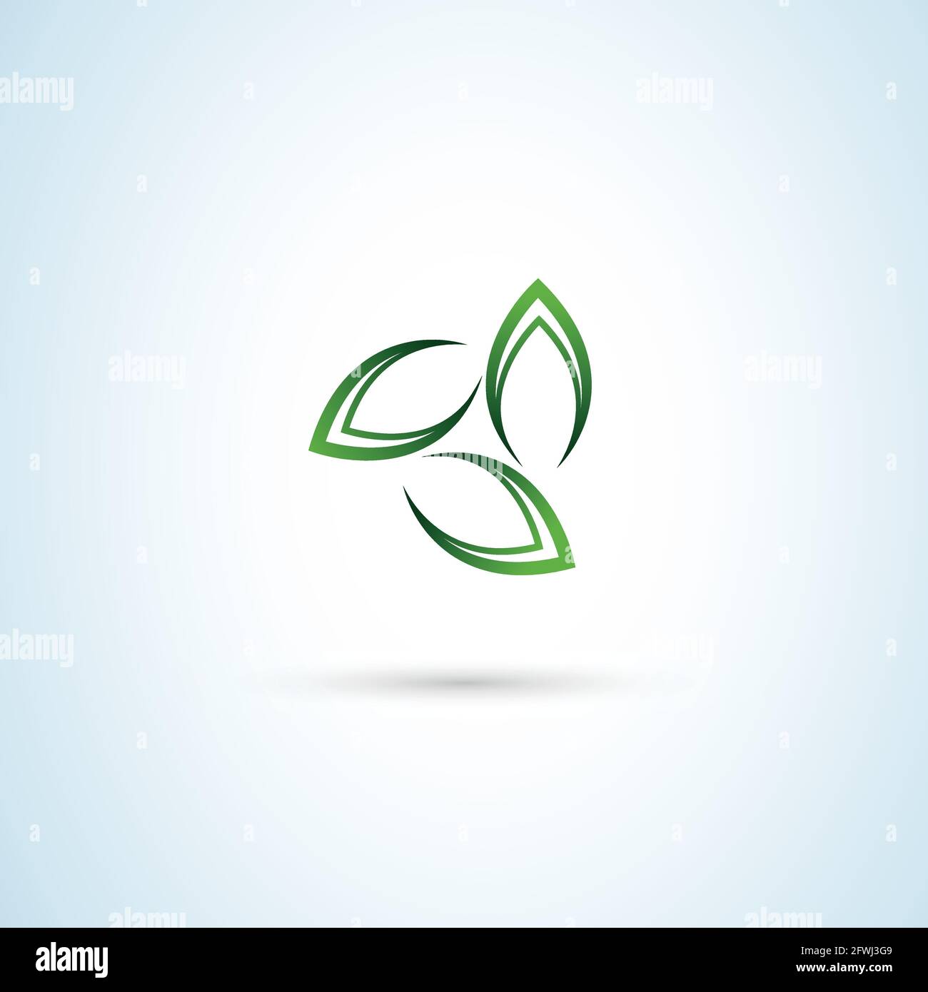 Simple and memorable leaf-shaped, Linear style line vector sign Stock ...