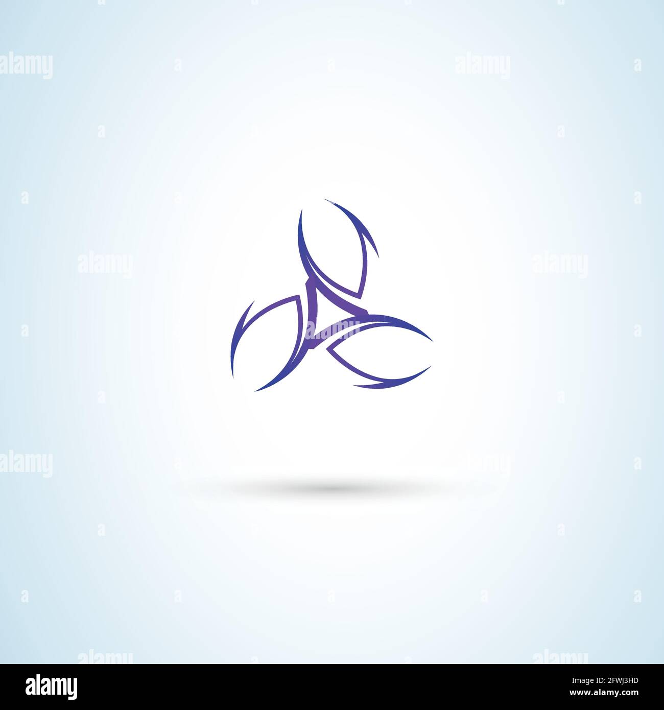 Vector of abstract logo template with modern design, linear style Stock ...